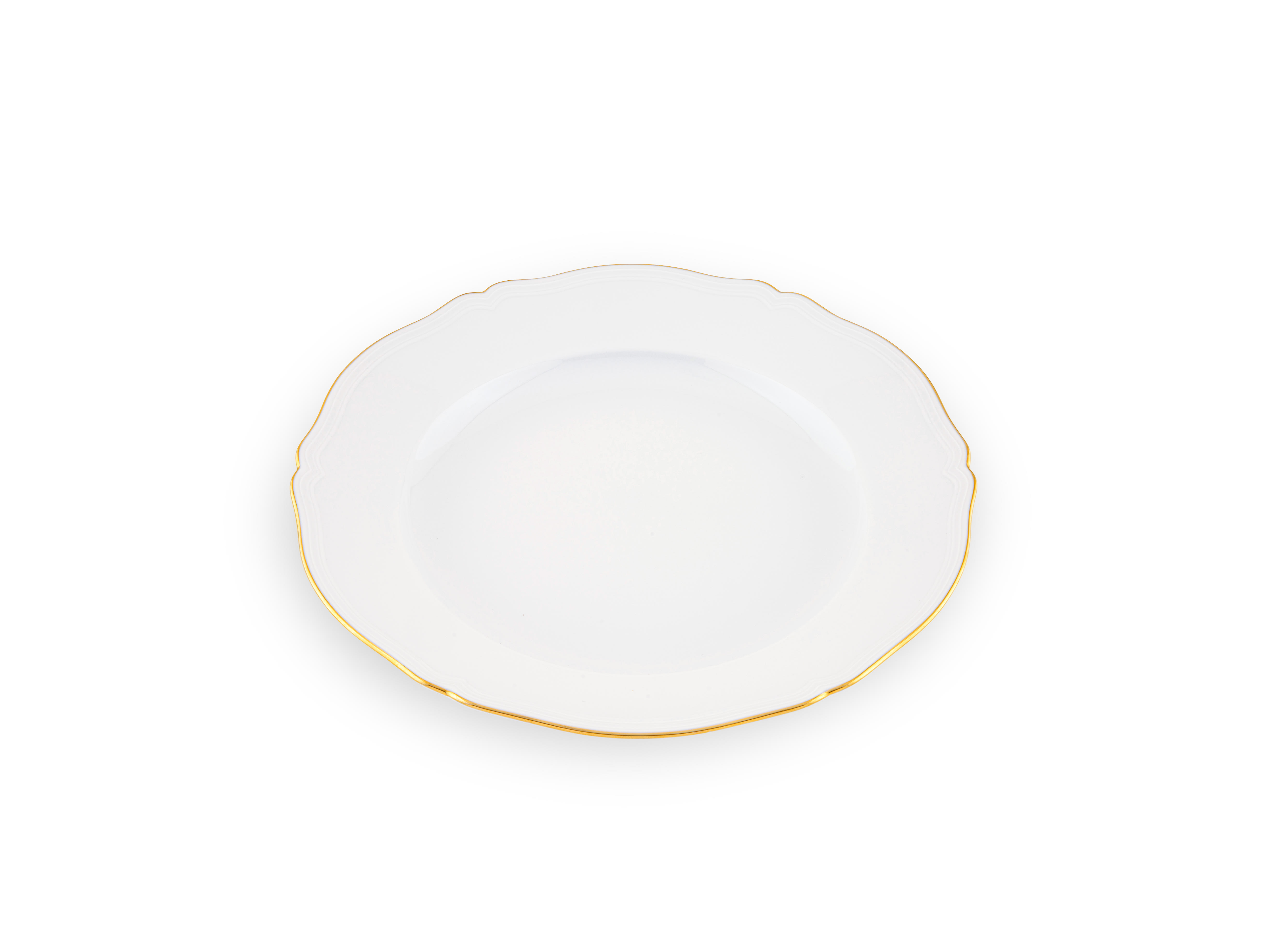 Gold Round Platter| Corona | Ginori1735 | GINORI 1735