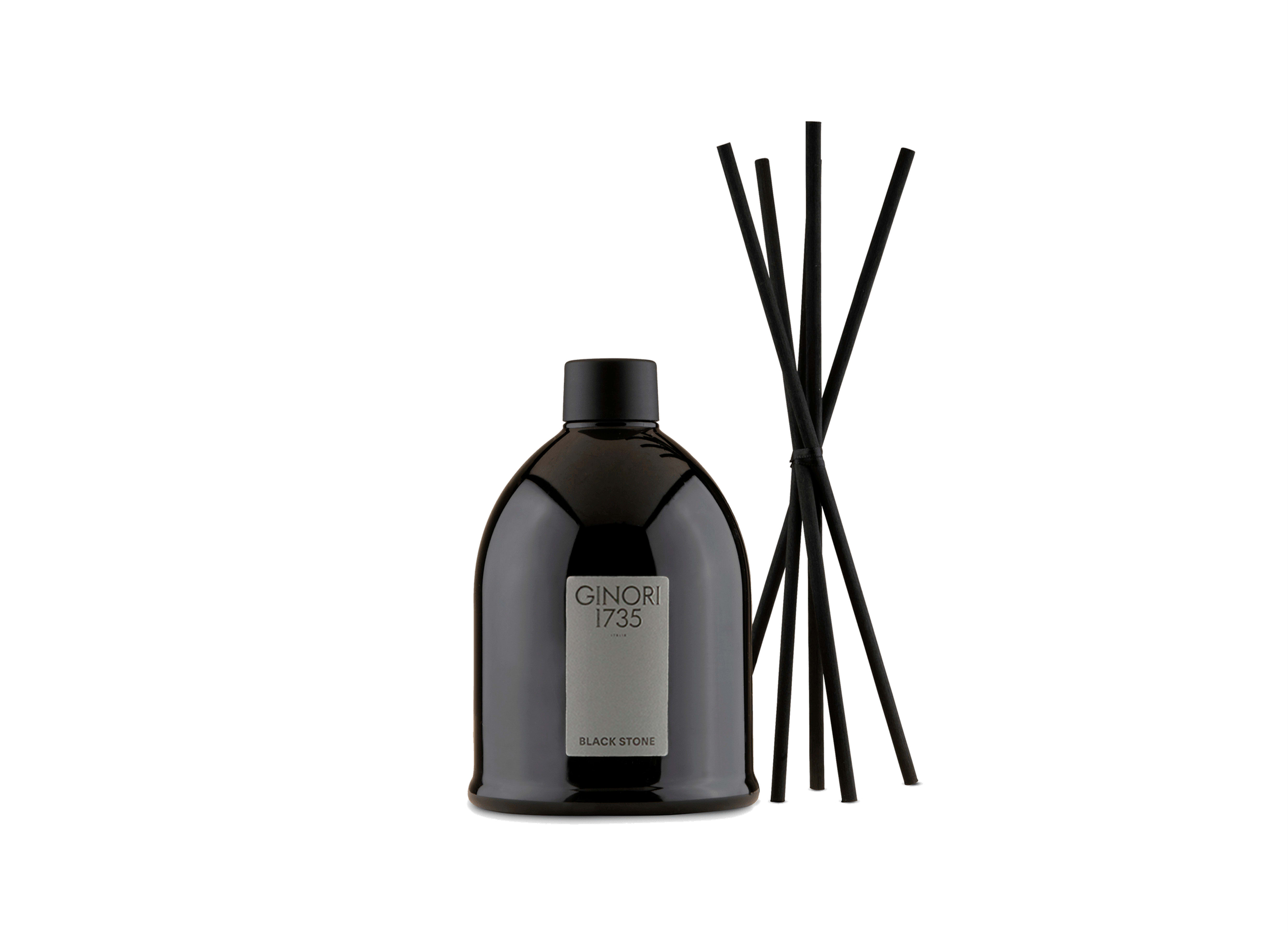 Black Stone Room Diffuser - Refill | LCDC | GINORI 1735