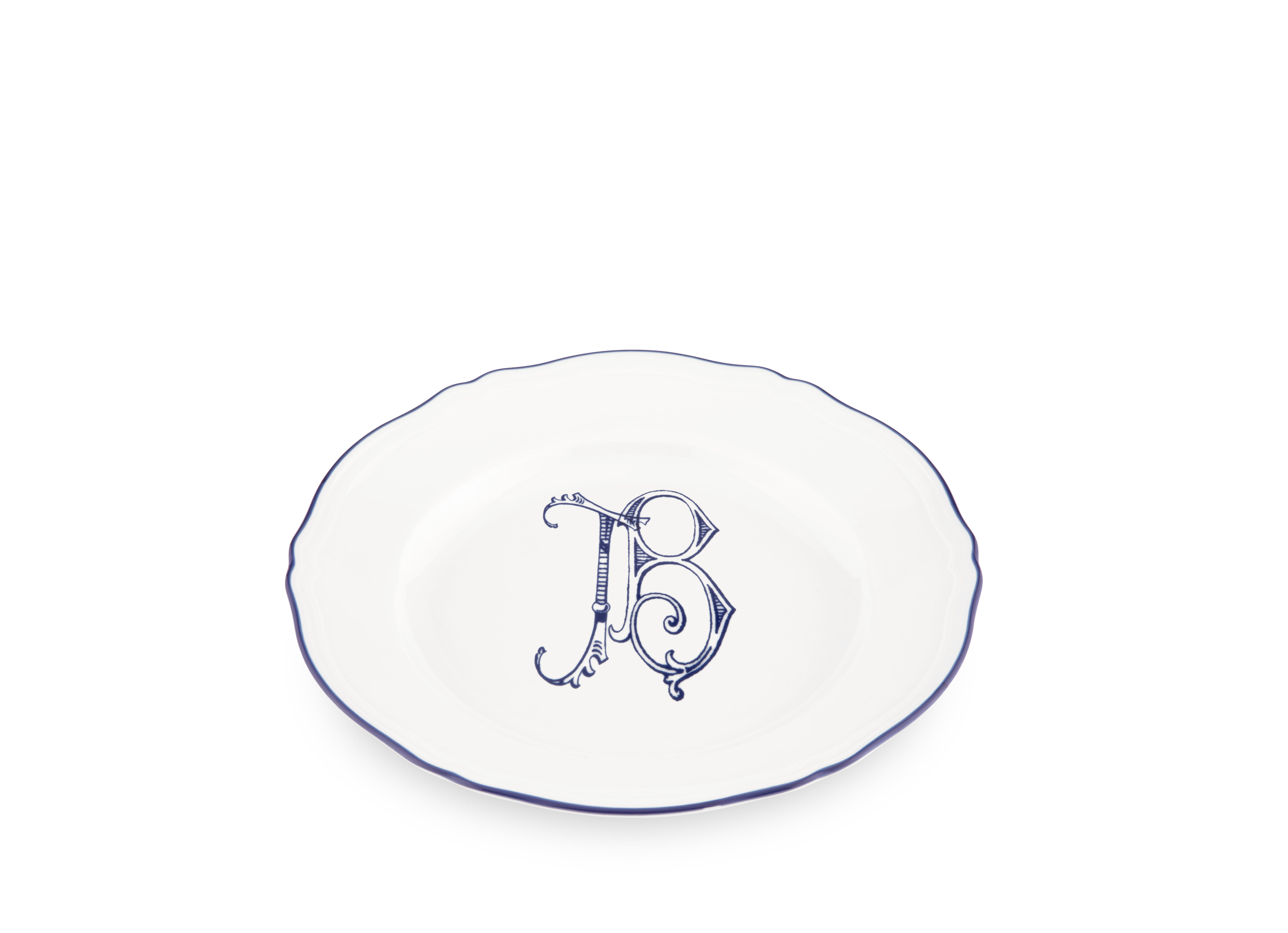 Charger Plates Blue| Corona Monogram | GINORI 1735