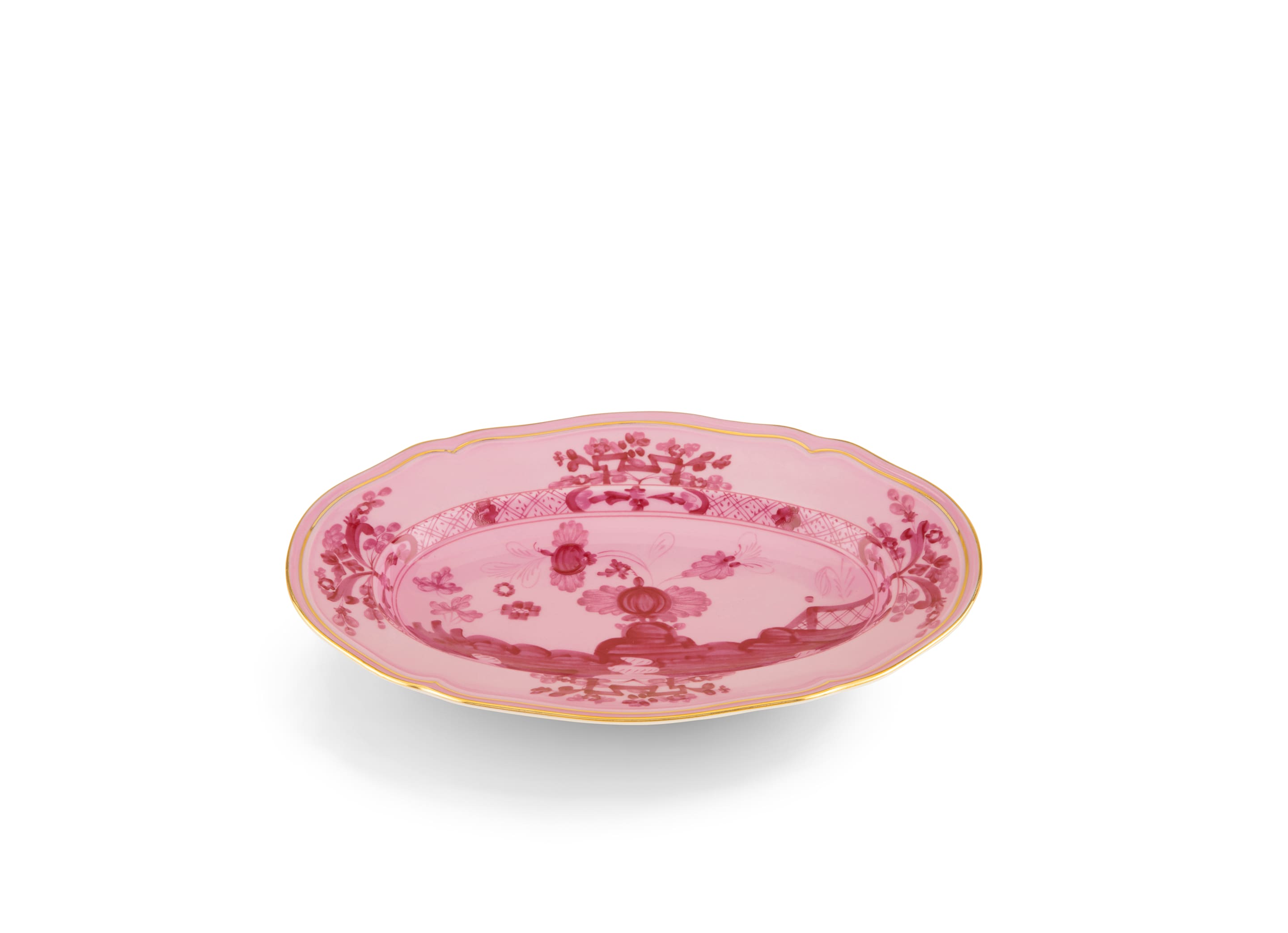 Mauve porcelain pickle dish | GINORI 1735