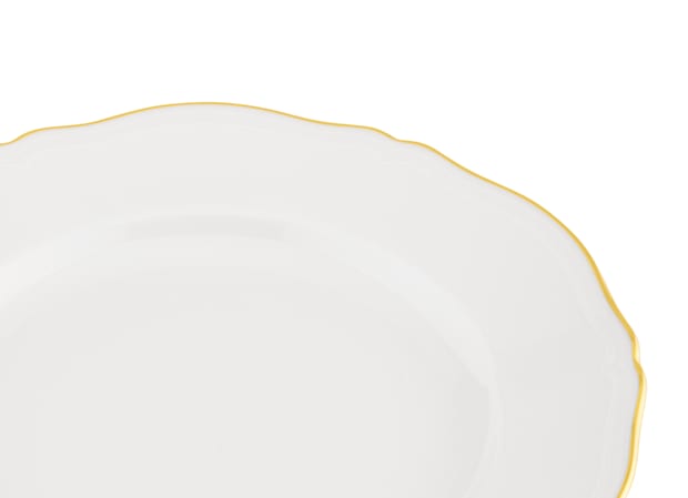 Flat plate | Corona gold | GINORI 1735
