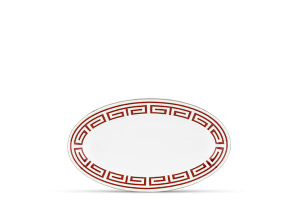 Scarlet Red Pickle Dish | Labirinto | GINORI 1735