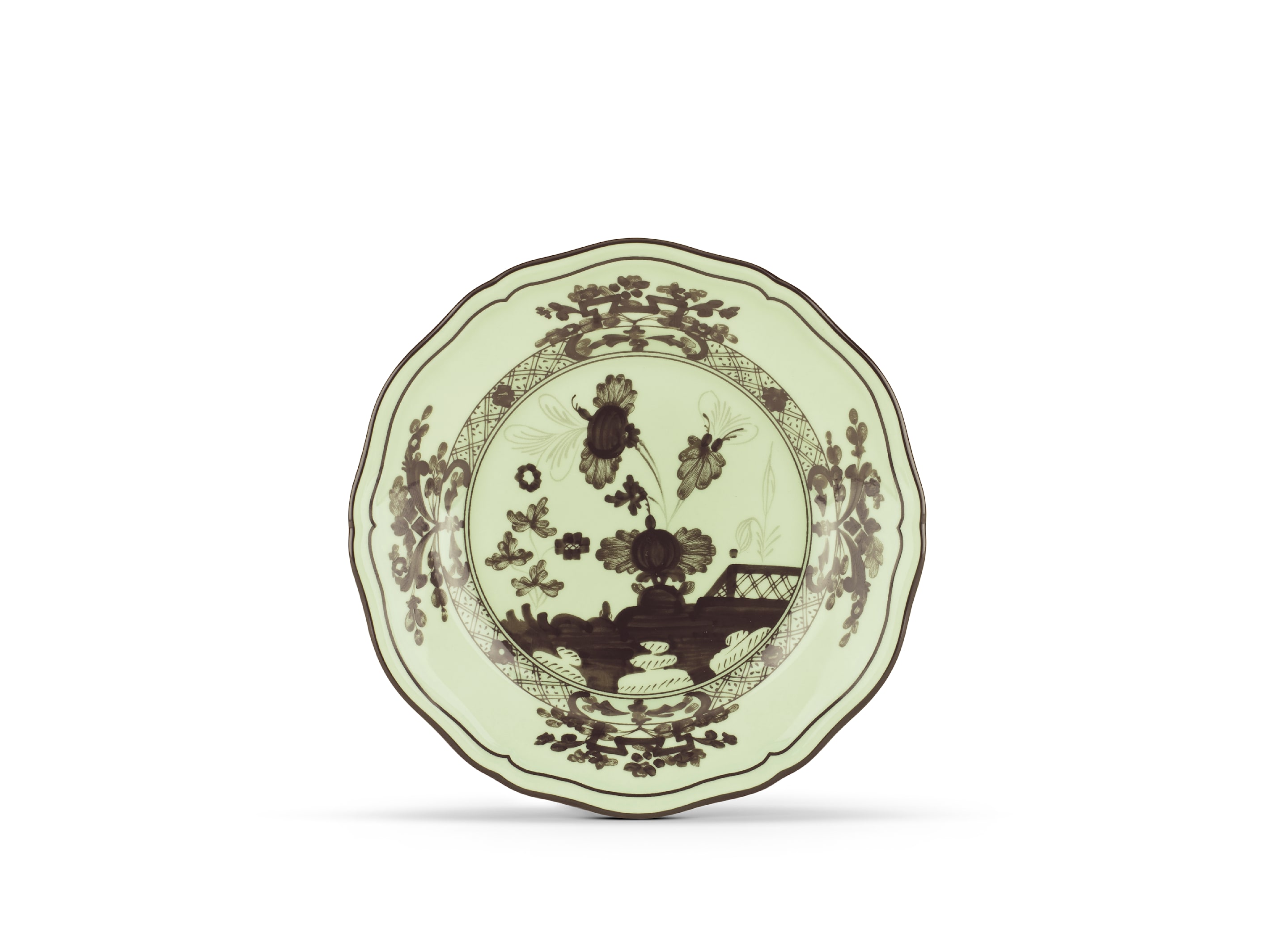 Barium-green porcelain dessert plates | GINORI 1735