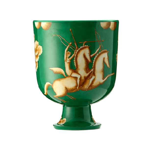 Vaso Verde Trionfo Delle Amazzoni | Gio Ponti | GINORI 1735