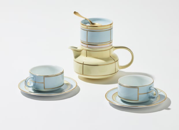 Light Blue Tea Set for 2 | Diva | GINORI 1735
