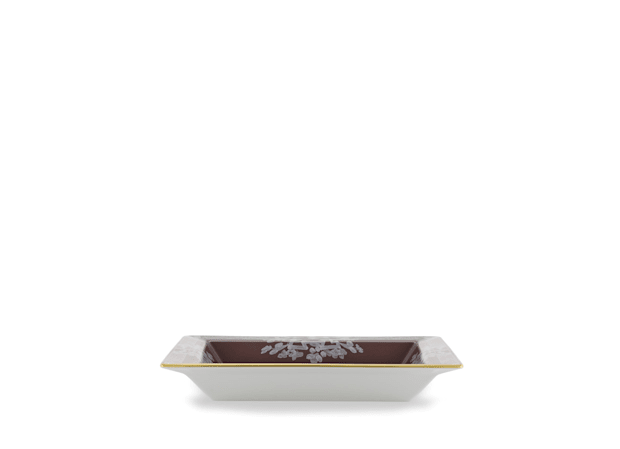 Large square change tray brown Castagna | Oriente Italiano | GINORI 1735