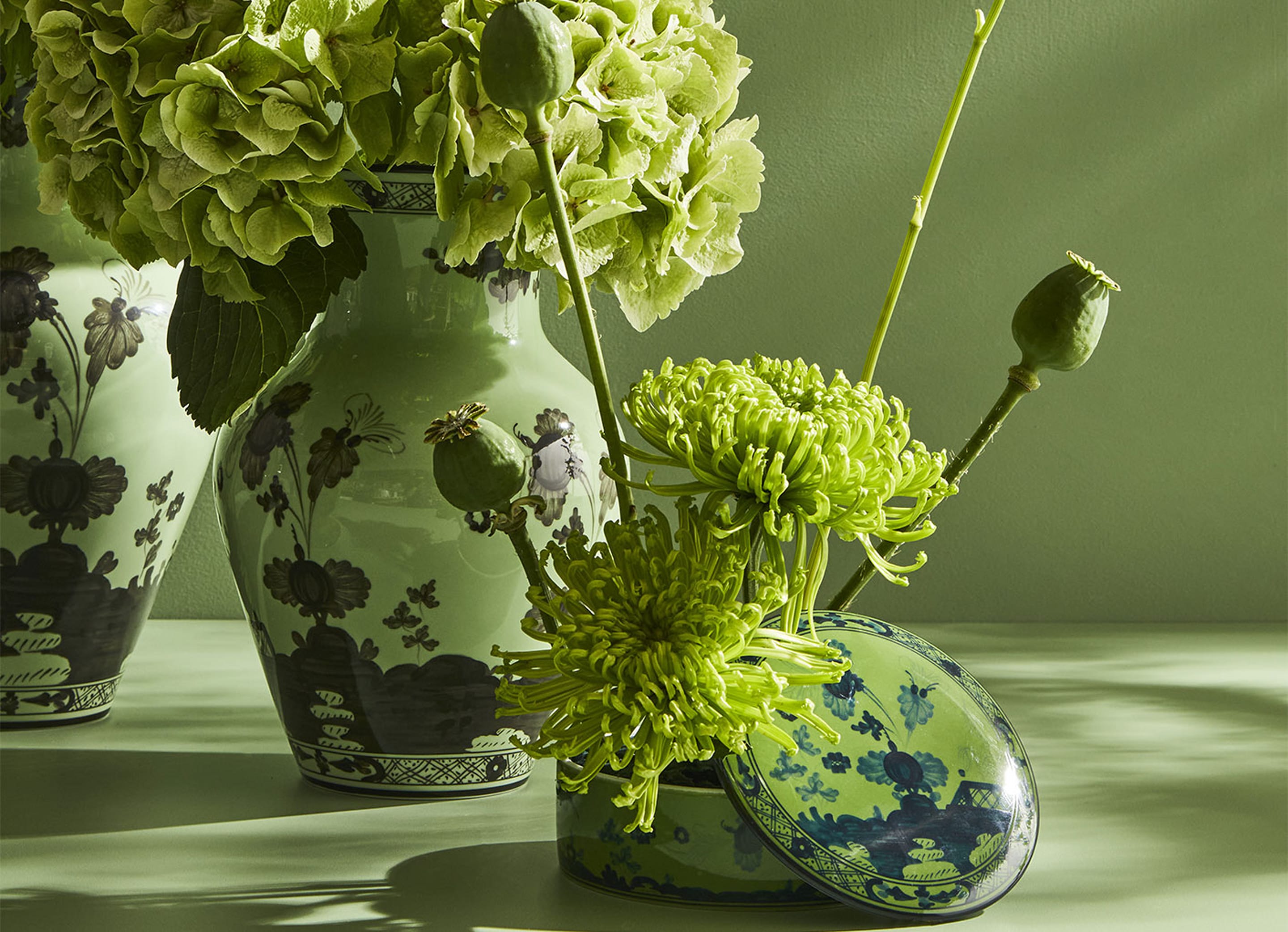 Barium-green porcelain Ming vase | GINORI 1735