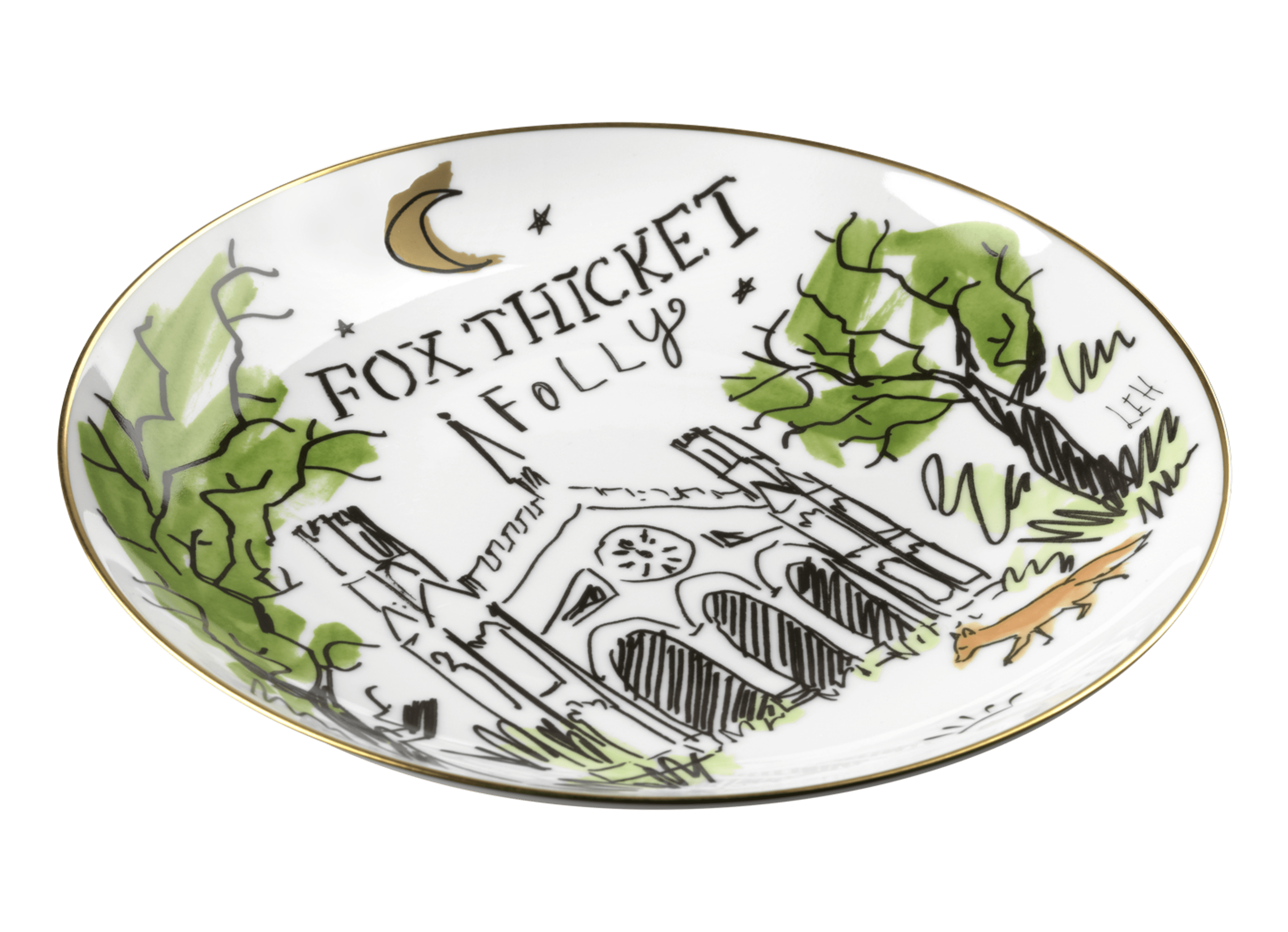 Designer plate Fox Thicket Folly | GINORI 1735