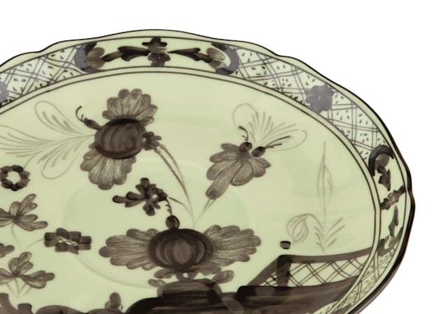 Barium-green porcelain tea saucer | GINORI 1735