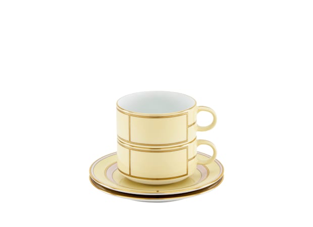 Yellow Tea Set for 2 | Diva | GINORI 1735