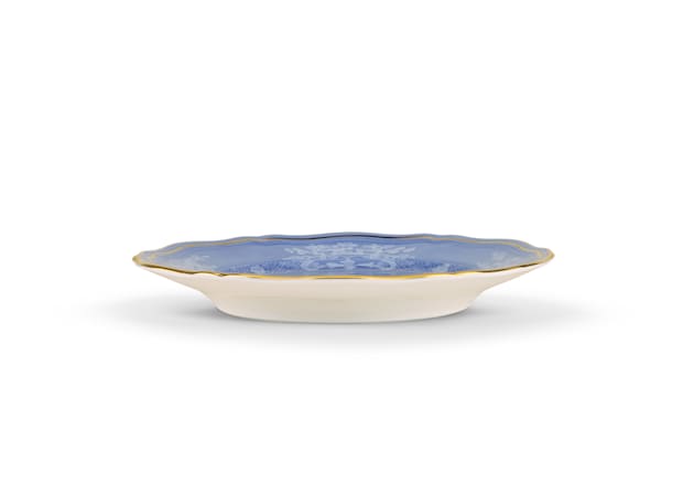 Periwinkle-blue porcelain bread plates | GINORI 1735