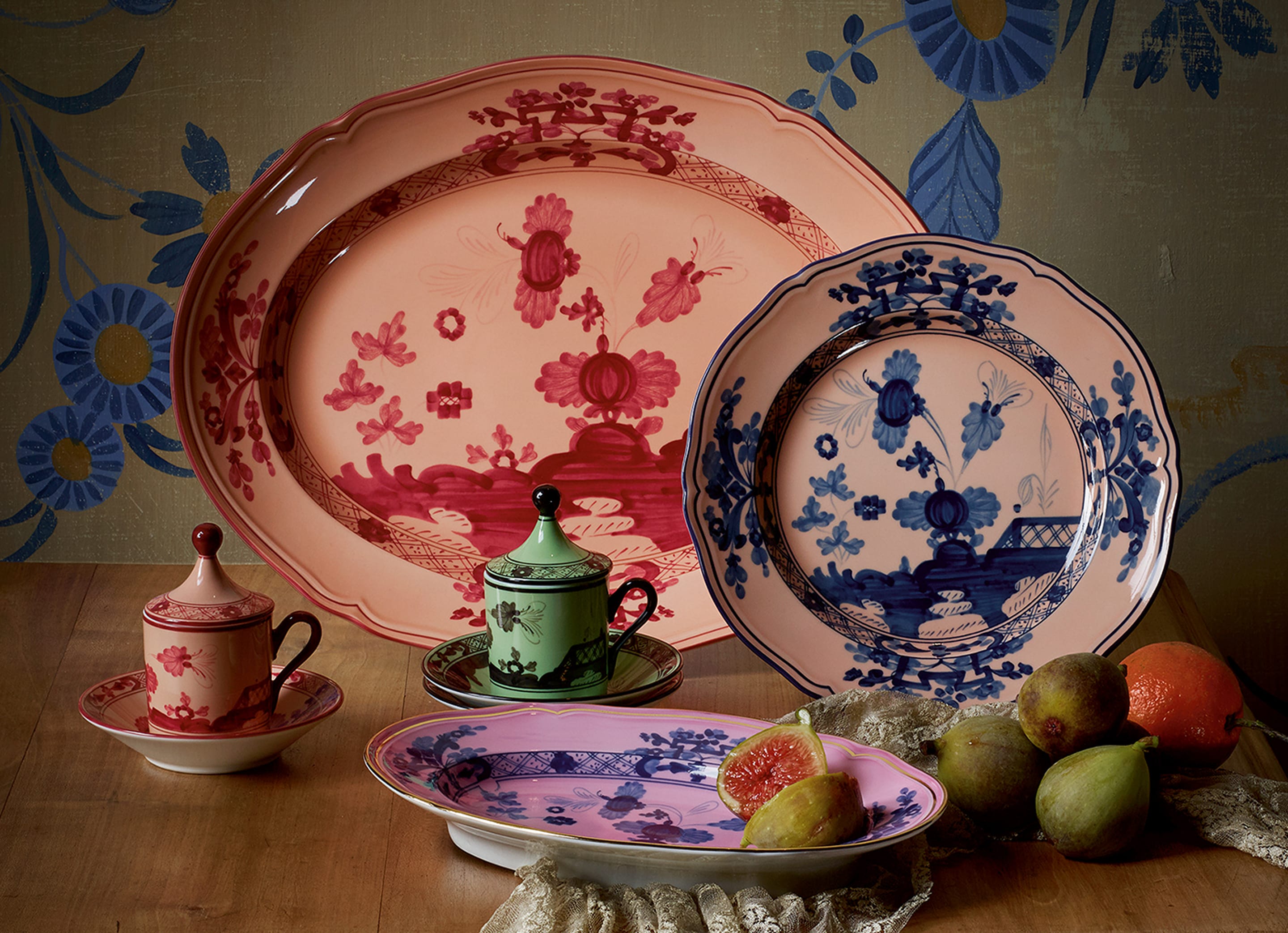 Raviera rosa azalea in porcellana | GINORI 1735