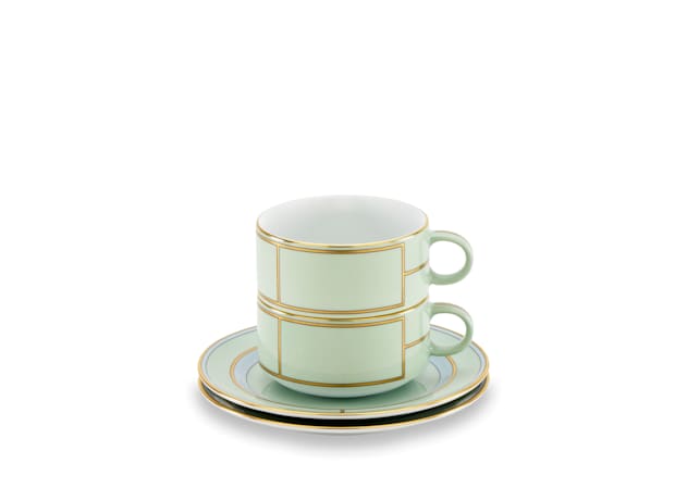 Green Tea Set for 2 | Diva | GINORI 1735