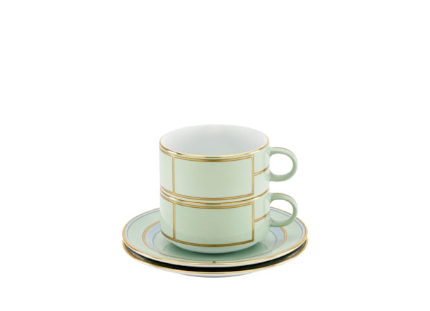Green Tea Set for 2 | Diva | GINORI 1735