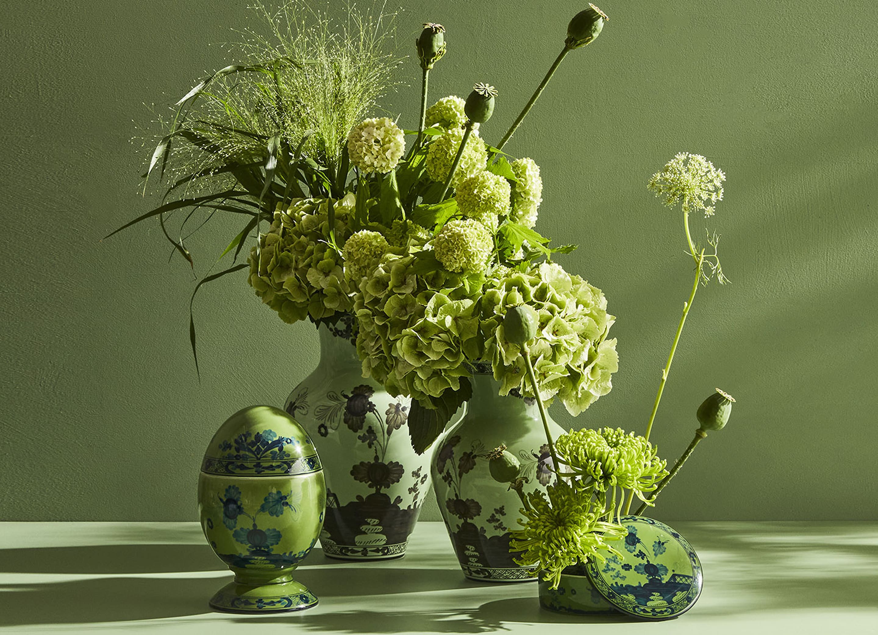 Barium-green porcelain Ming vase | GINORI 1735