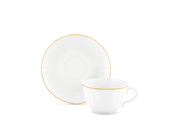 Gold tea cup | Corona | GINORI 1735