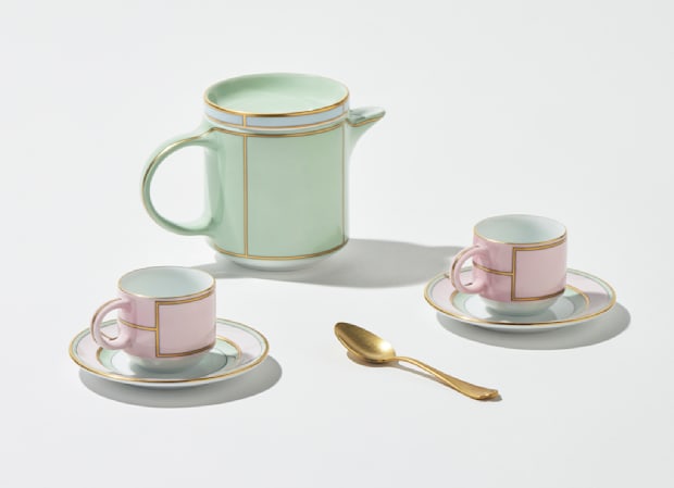 Pink Coffee Set for 2 | Diva | GINORI 1735