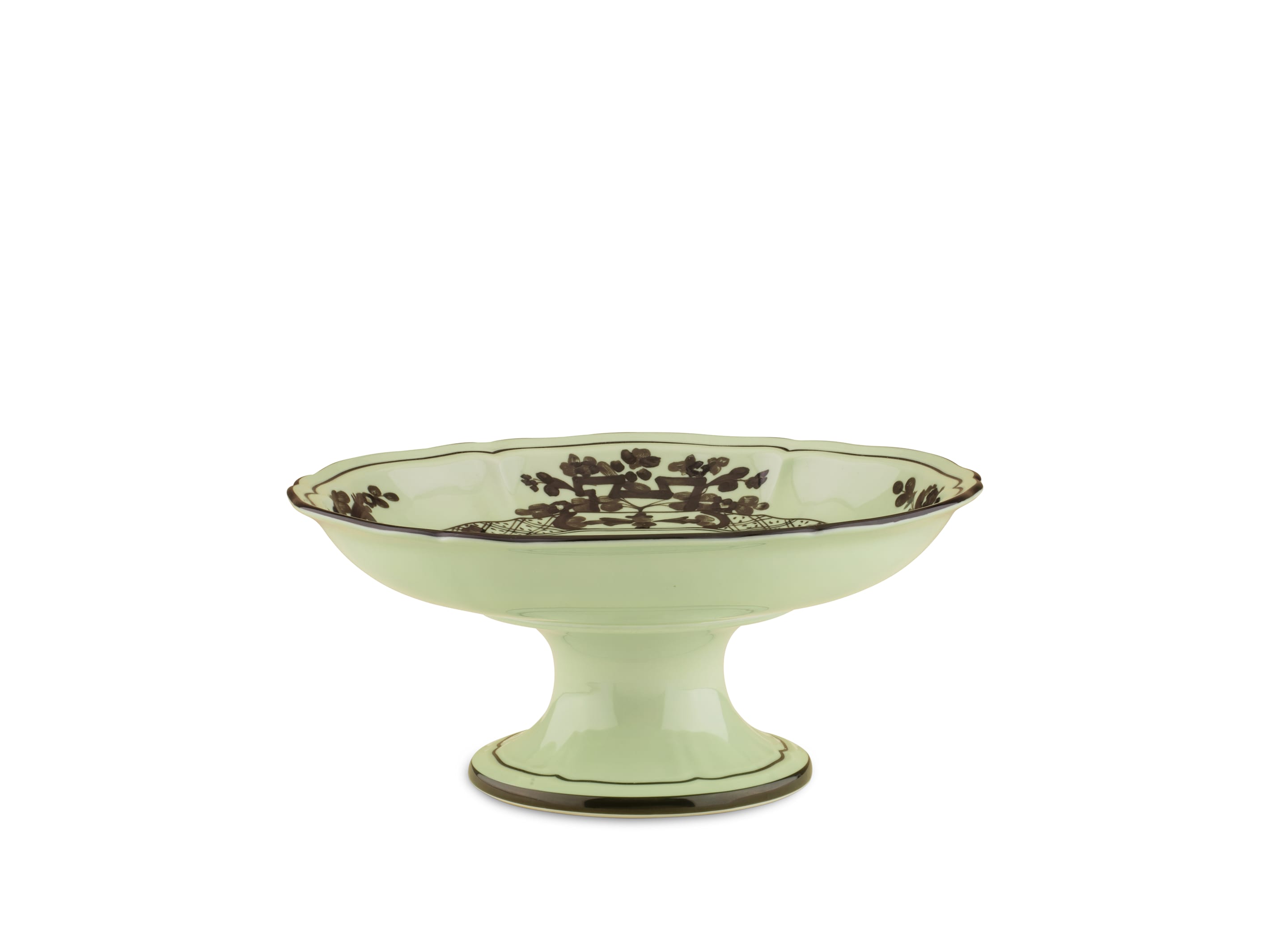 Barium-green porcelain fruit holder | GINORI 1735