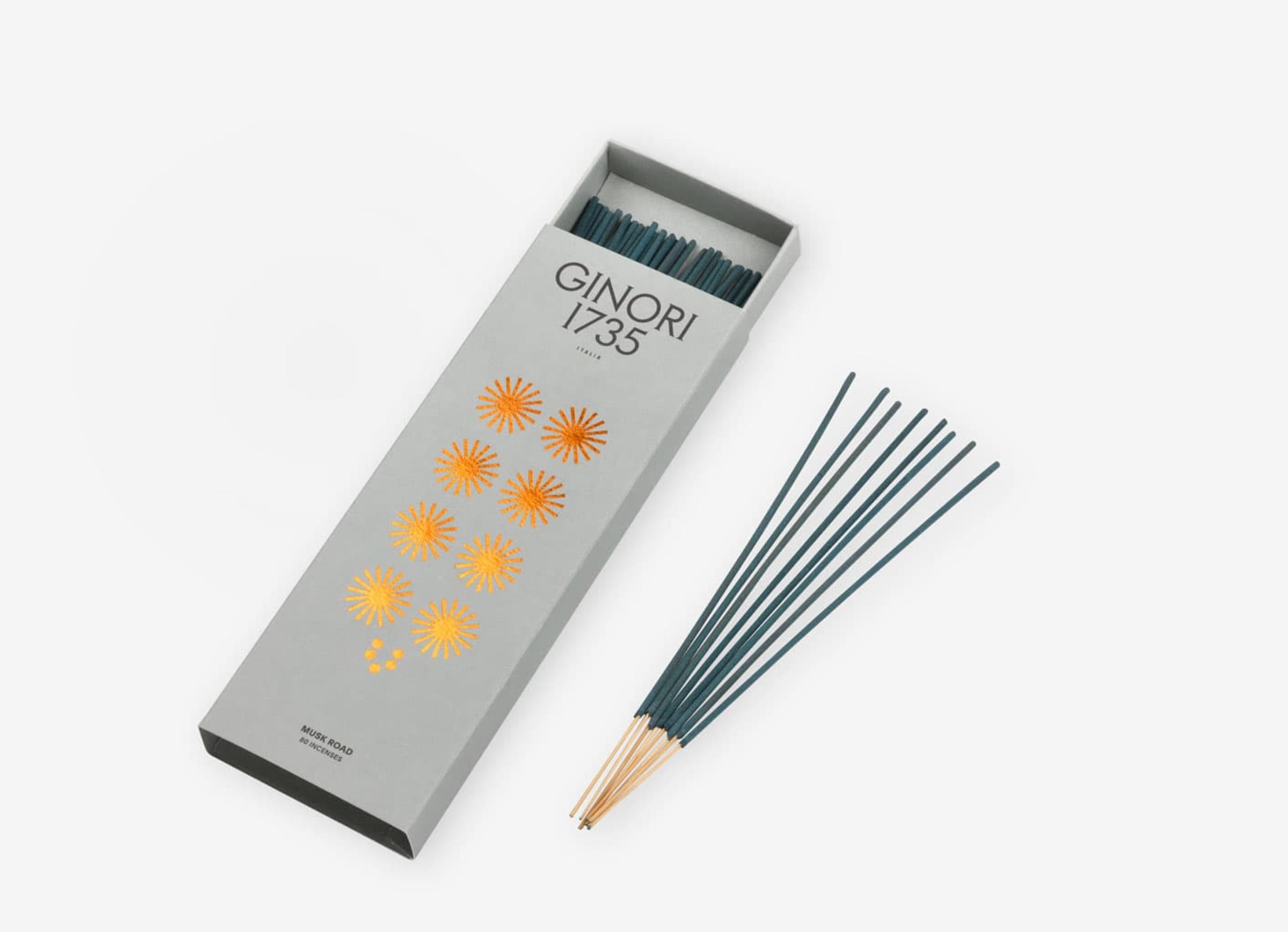Incense sticks Musk Road 80 pcs - Design refill | GINORI 1735