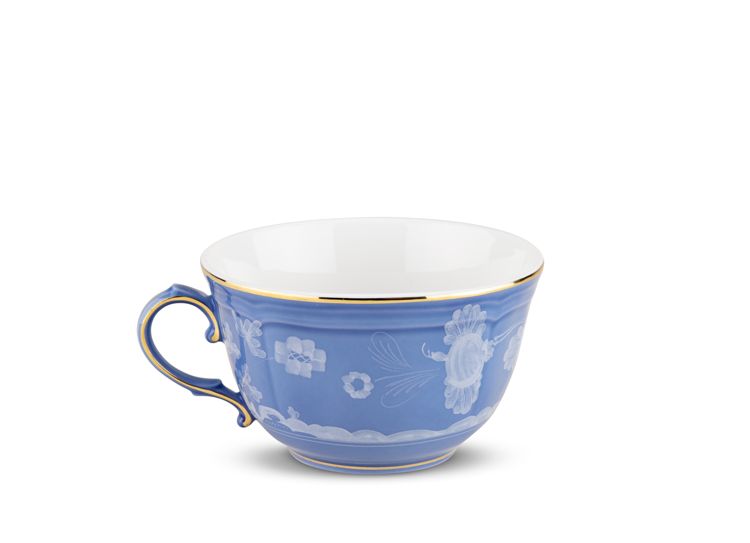 Periwinkle-blue porcelain tea cups | GINORI 1735