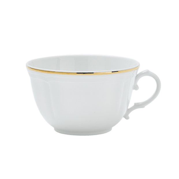 Gold tea cups | Corona | GINORI 1735