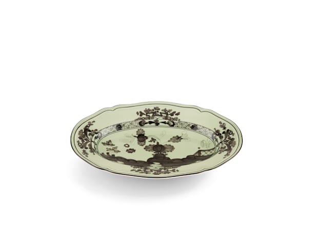 Barium-green porcelain pickle dish | GINORI 1735