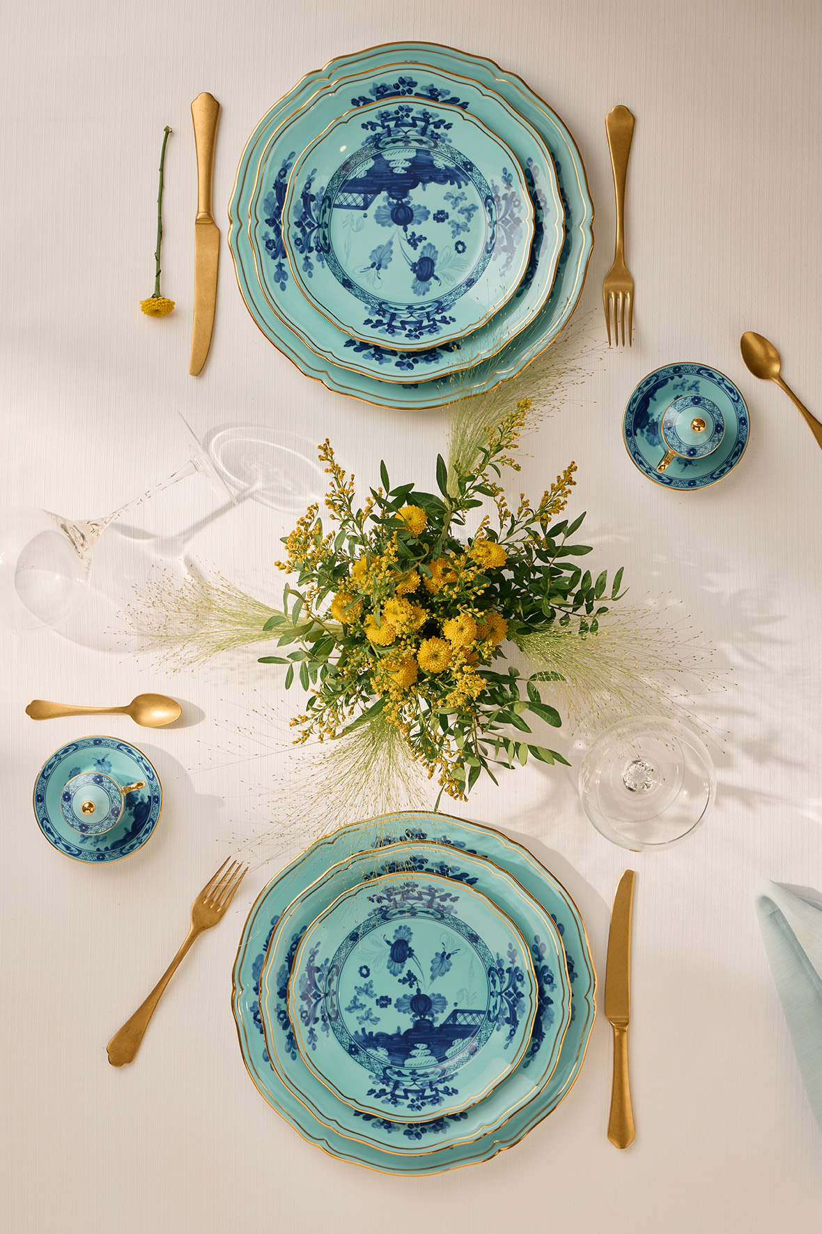 Tableware set for two | Iris | Ginori 1735